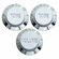 Waaah Guitar Control Knobs XN0025 Silver