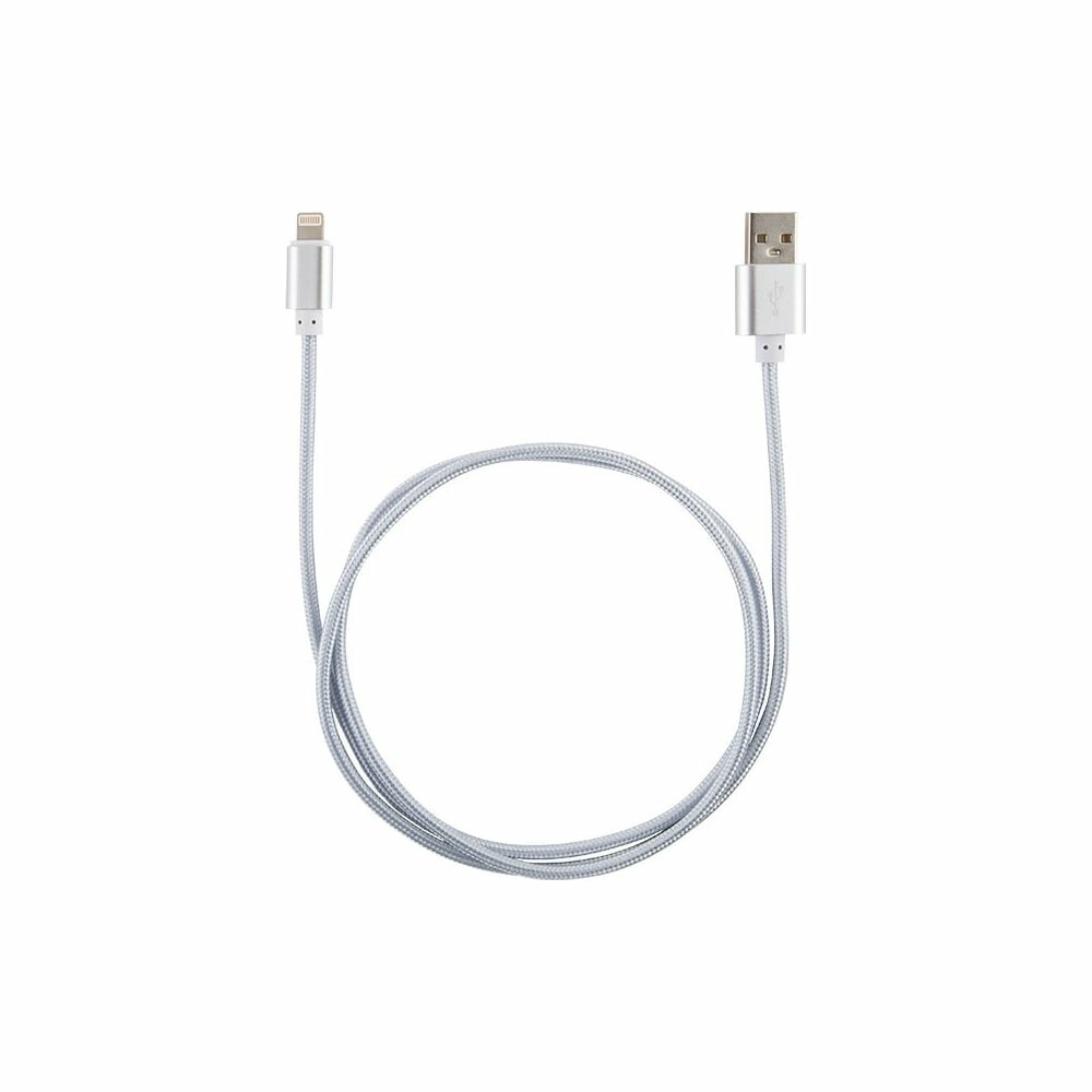 Кабель USB/Lightning Energy ET-01 цвет - серебро 006371