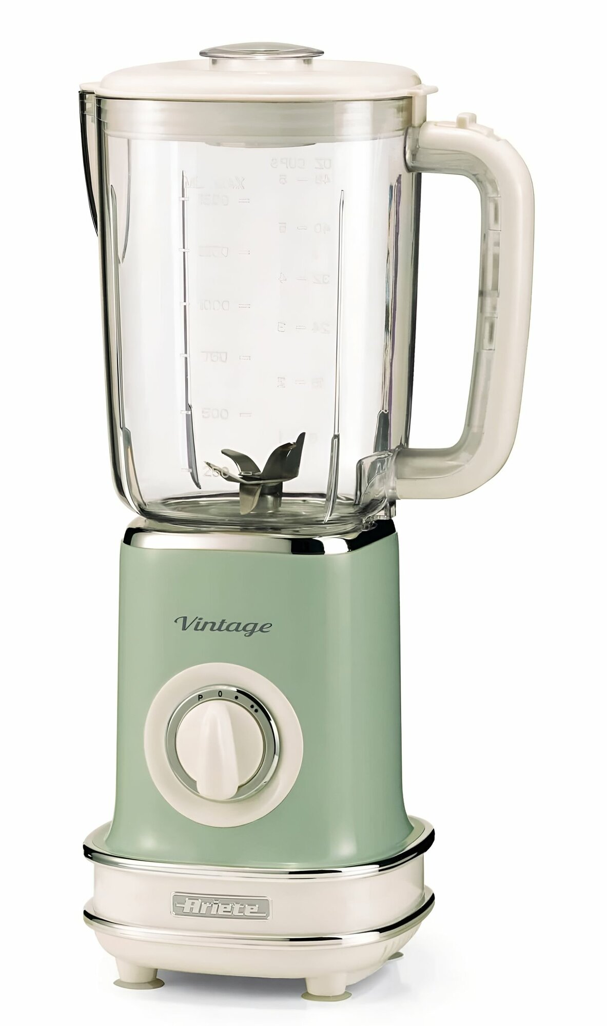 Стационарный блендер Ariete VINTAGE 568/14, 500 Вт, чаша 1,5 л, 2 скорости + импульсный режим, зеленый