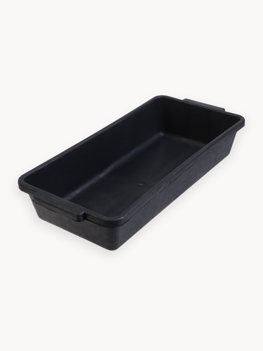 Ящик для рассады, 465 × 215 × 90 мм, с ручками, 6 л, пластик, чёрный