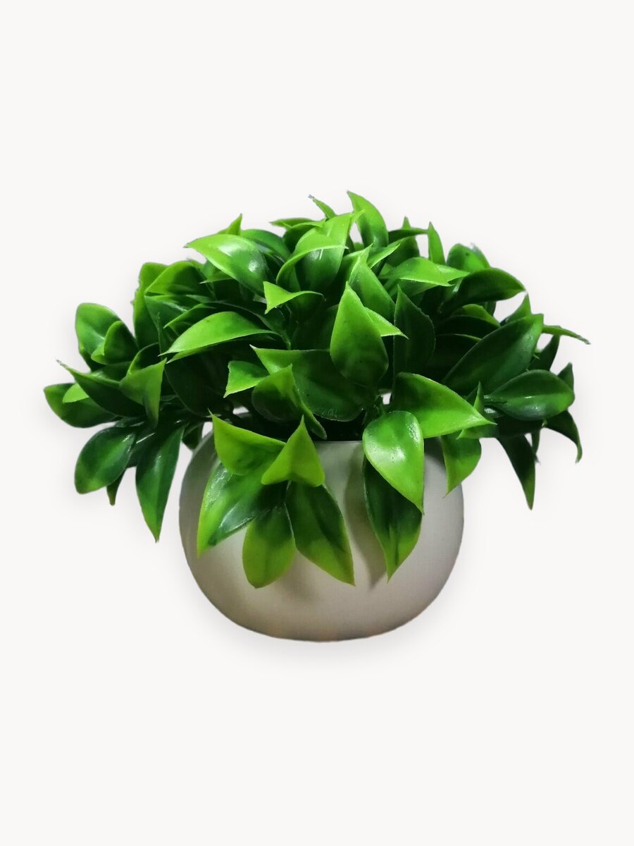 Искусственные цветы самшит в горшке 1 шт