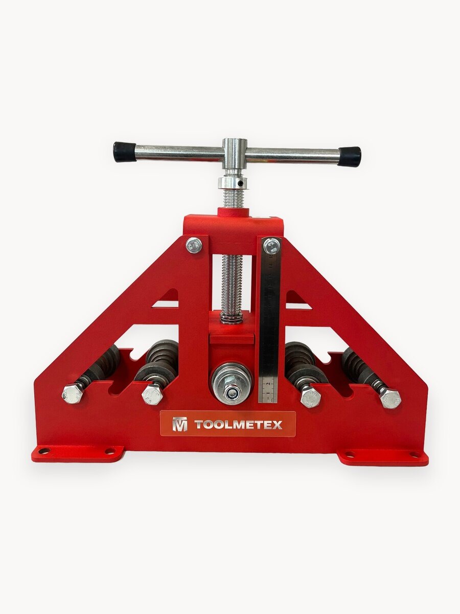 Трубогиб ручной для профиля с роликом для больших размеров. TOOLMETEX ПРОФ-50