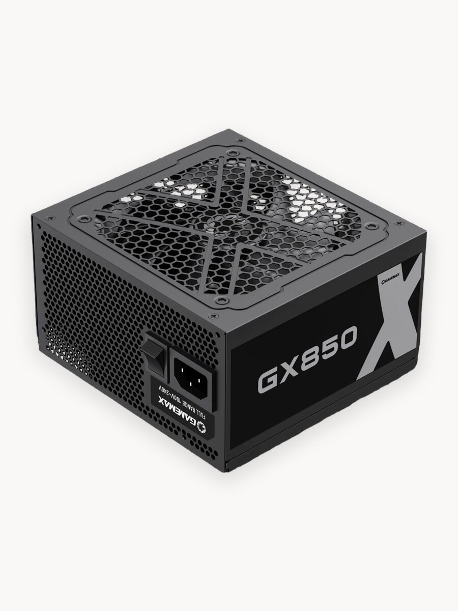 Блок питания для ПК 850W 80+ Gold модульный GAMEMAX GX-850-Modular 120мм 20+4pin 2*4+4pin(CPU) 4*6+2pin(PCI-E) 6*SATA 3*MOLEX