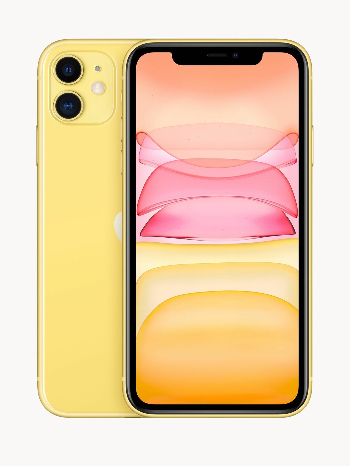 Смартфон Apple iPhone 11 256 ГБ, NFC, экран 6.1, желтый, nano SIM