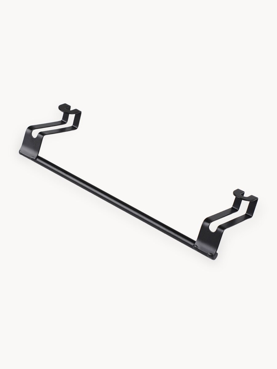 Держатель для полотенец для кухни и ванной на дверцу Доляна, цвет чёрный