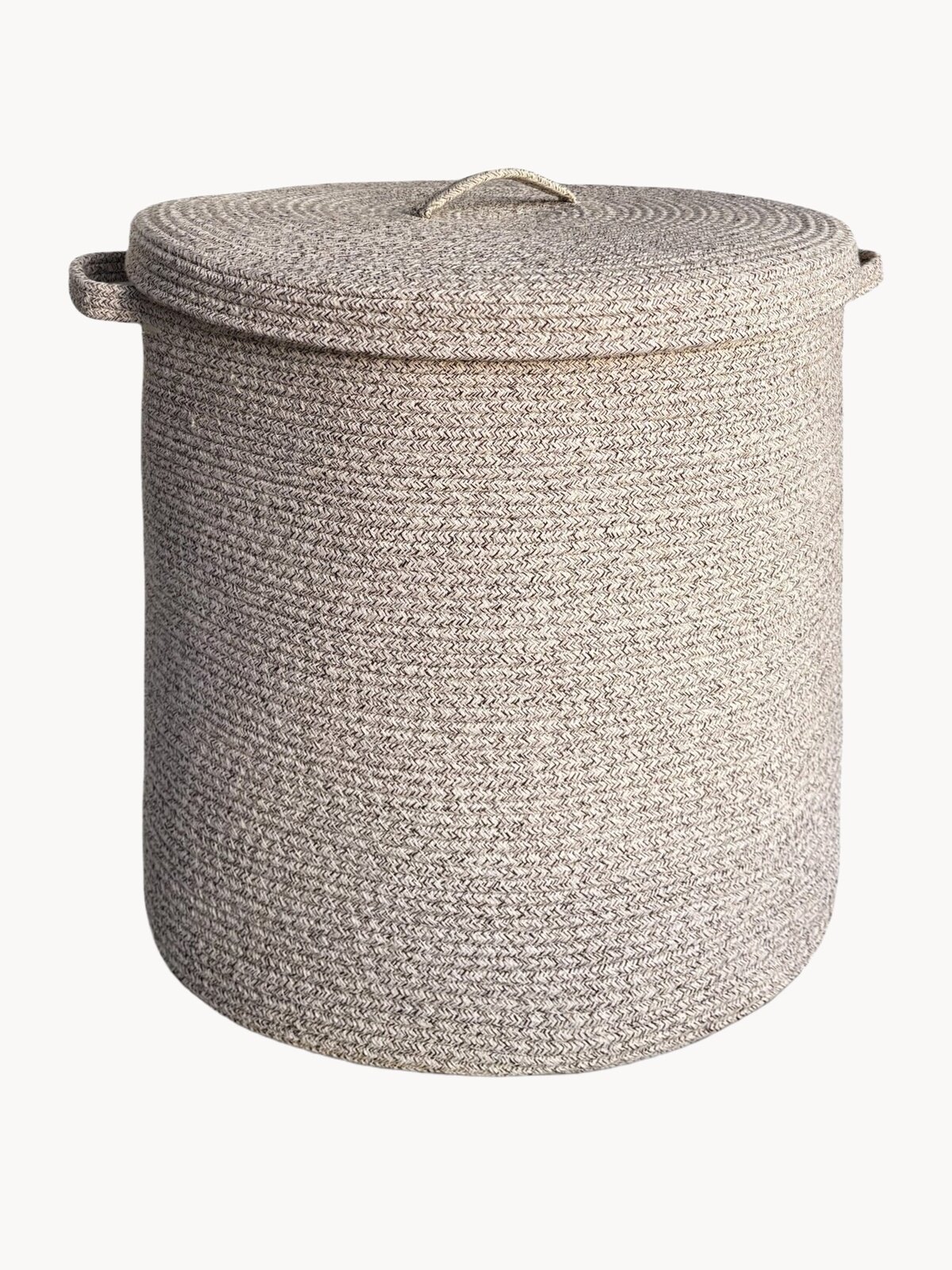 Плетеная корзина для белья с крышкой 41х46 см