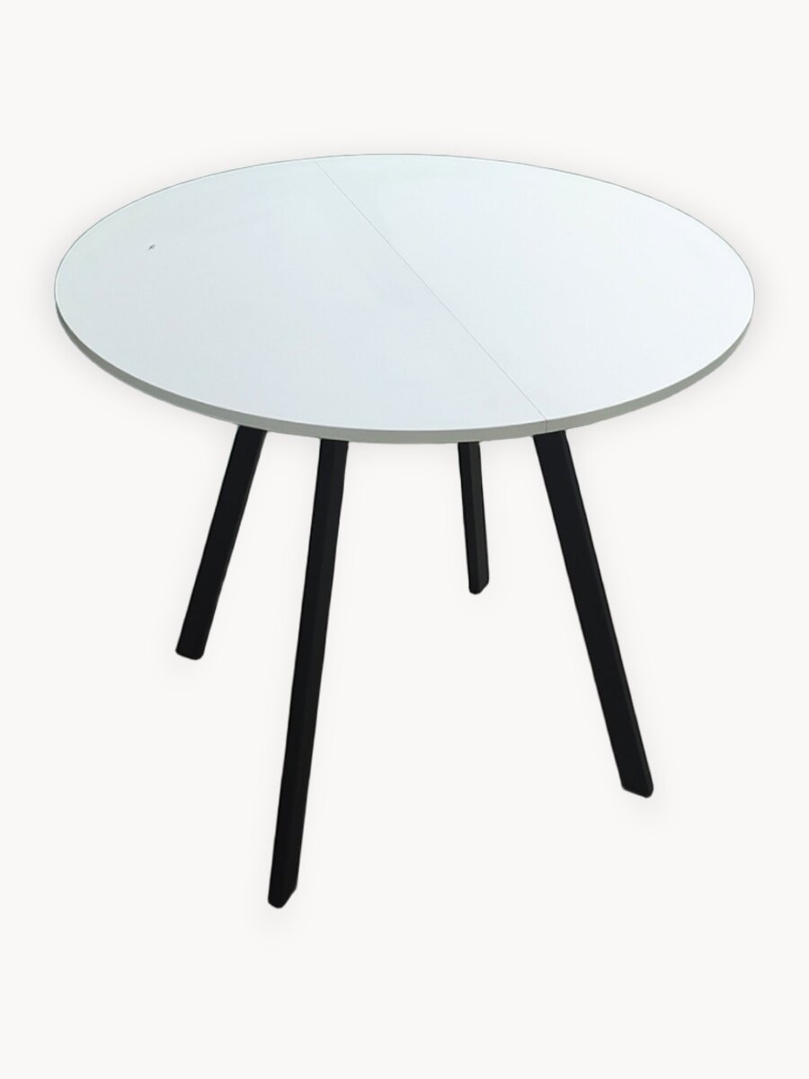 Кухонный стол "Аверс Плюс", раздвижной, круглый, 90×90×75/120×90×75 см