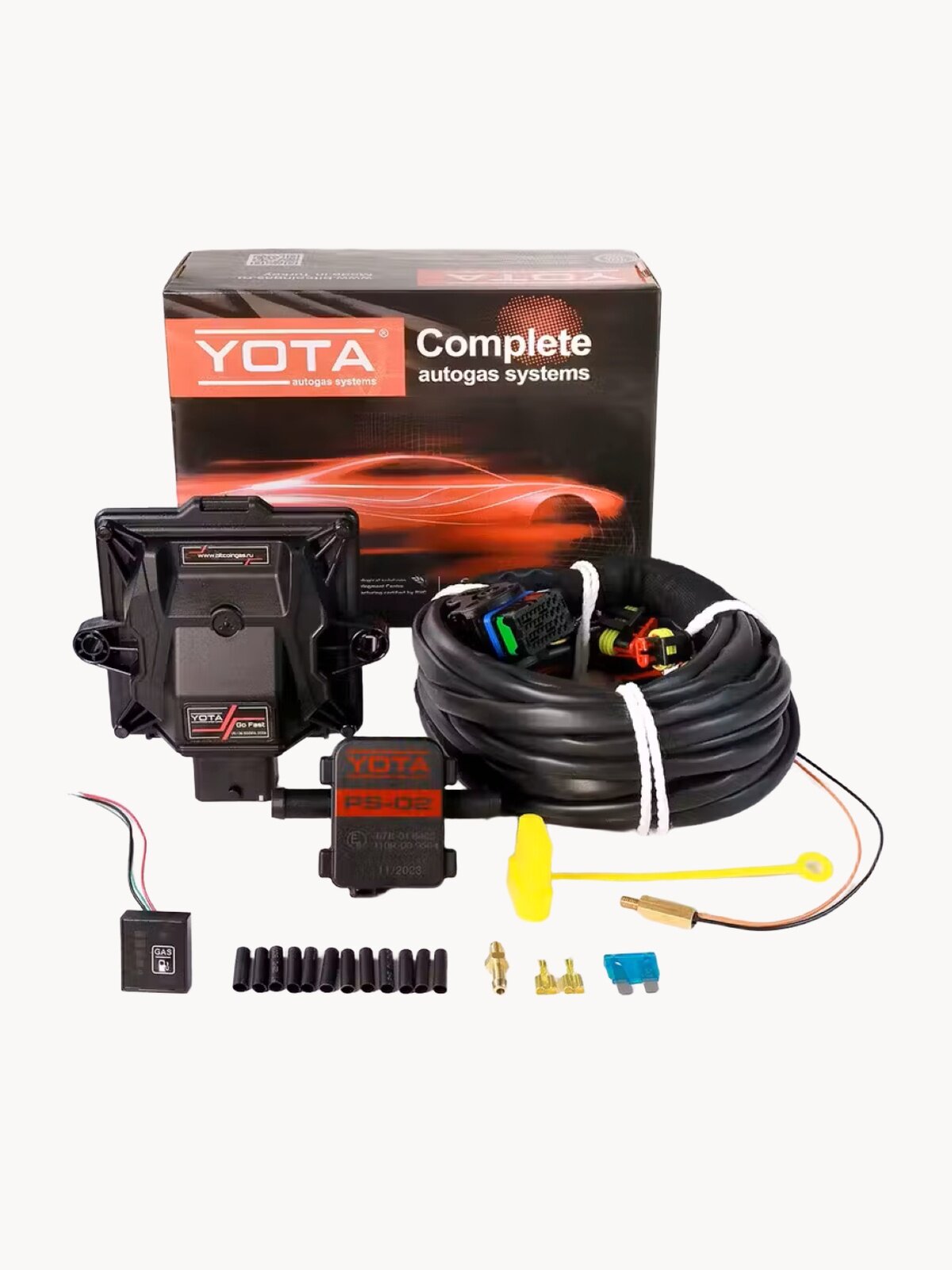 Комплект ГБО от YOTA (4 цилиндра): GoFast, Nordic AT09, Тип 33, фильтр