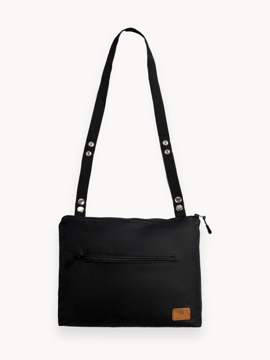 Сумка-органайзер StrollerAcss, для коляски, непромокаемая, грязеотталкивающая, с плечевым ремнем, черная