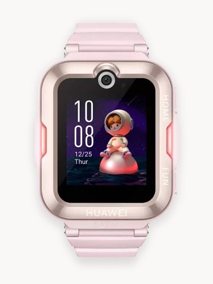 Смарт часы детские HUAWEI WATCH Kids 4 Pro, 41 мм, Розовый, c камерой