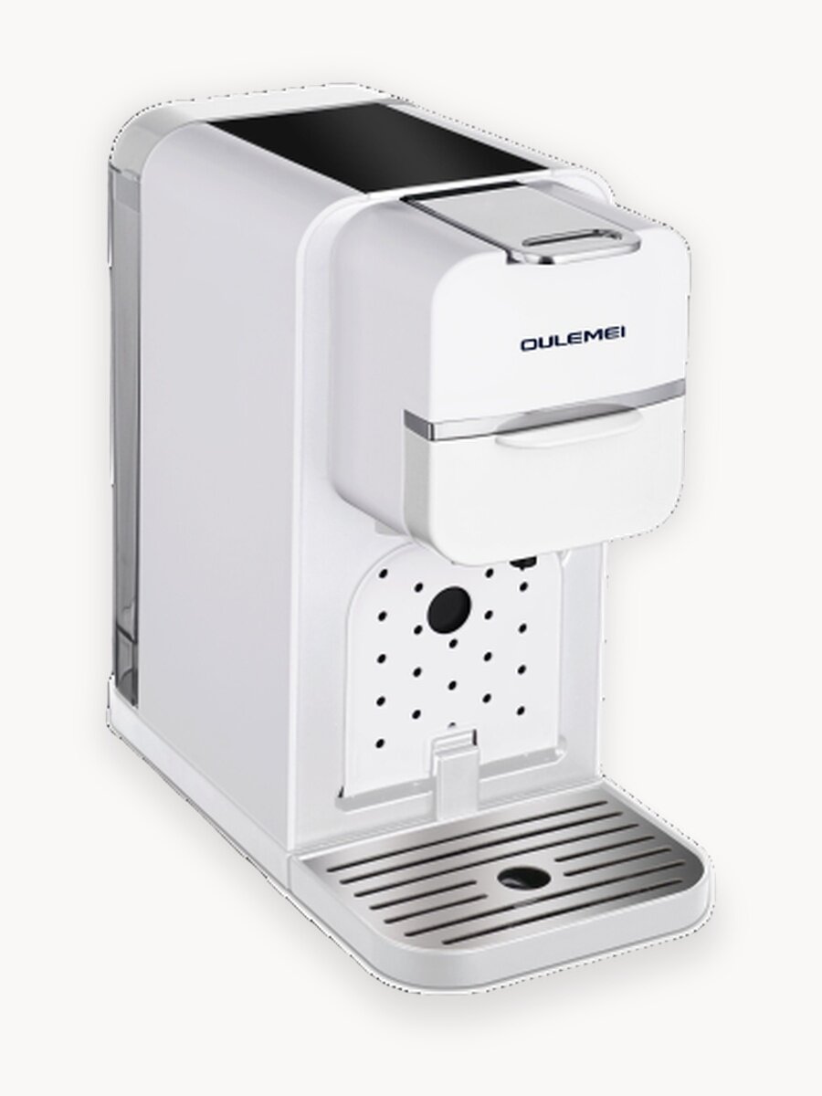 Кофемашина , капсульная, белая, электронное управление