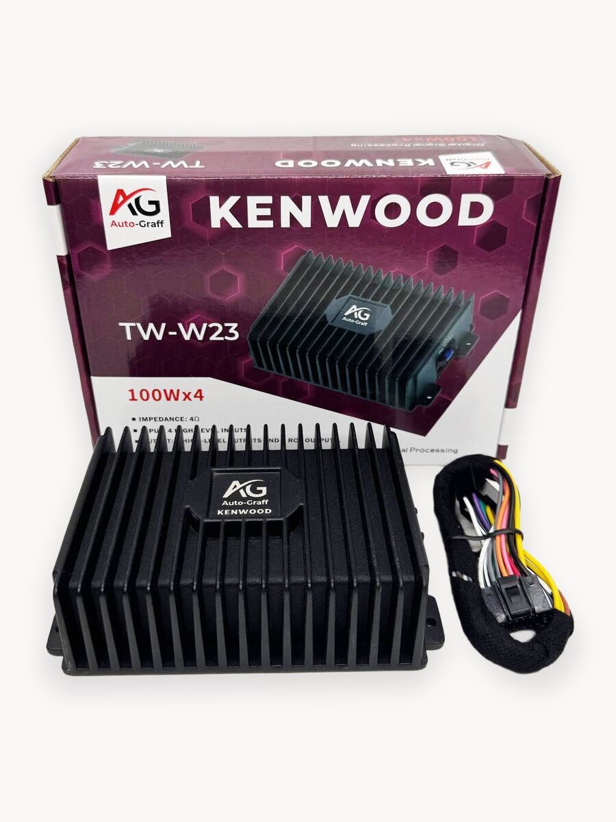 Усилитель автомобильный для Android магнитолы DSP четырехканальный 4x100W