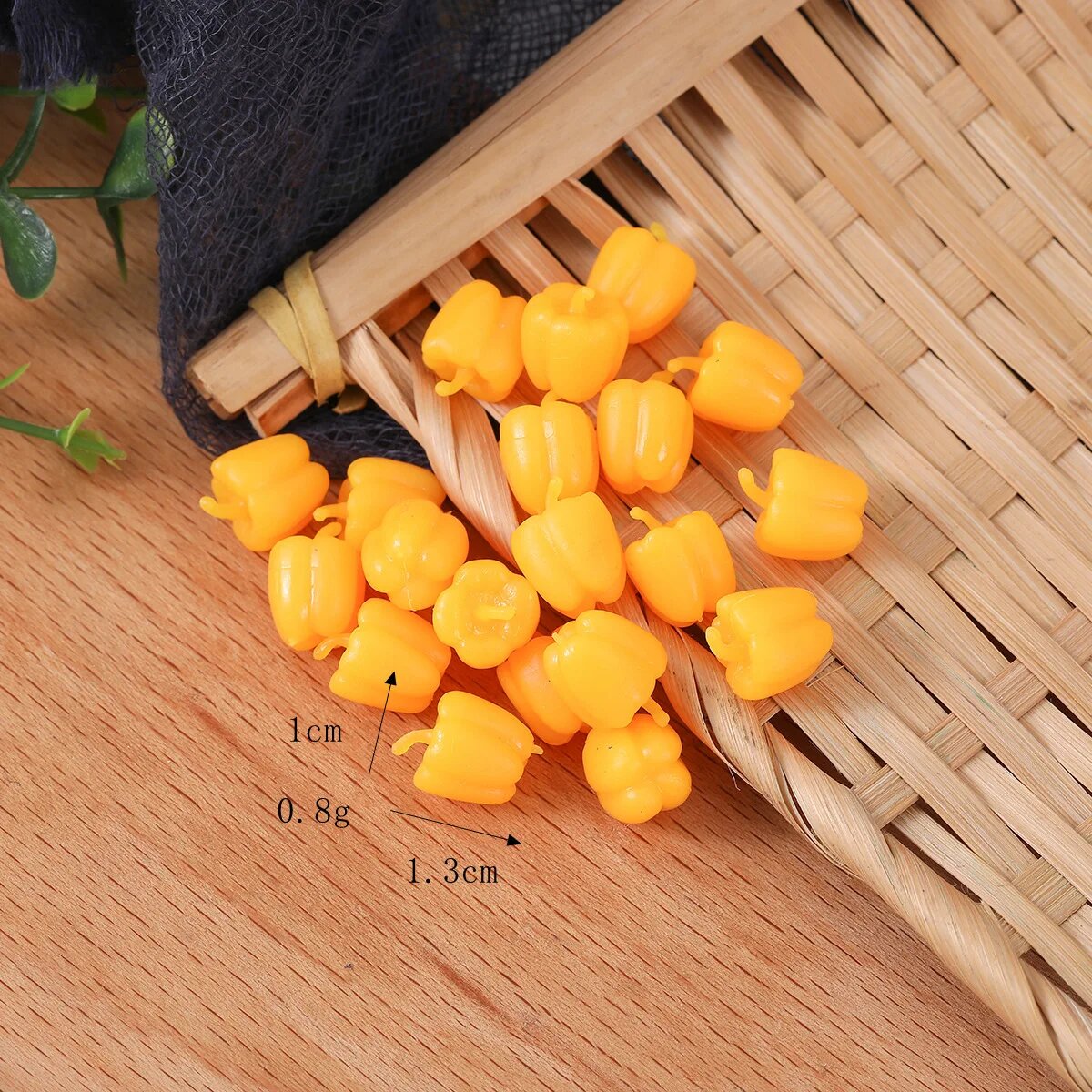 Миниатюрные овощи из ПВХ для кукол 1.3cm yellow PepperB