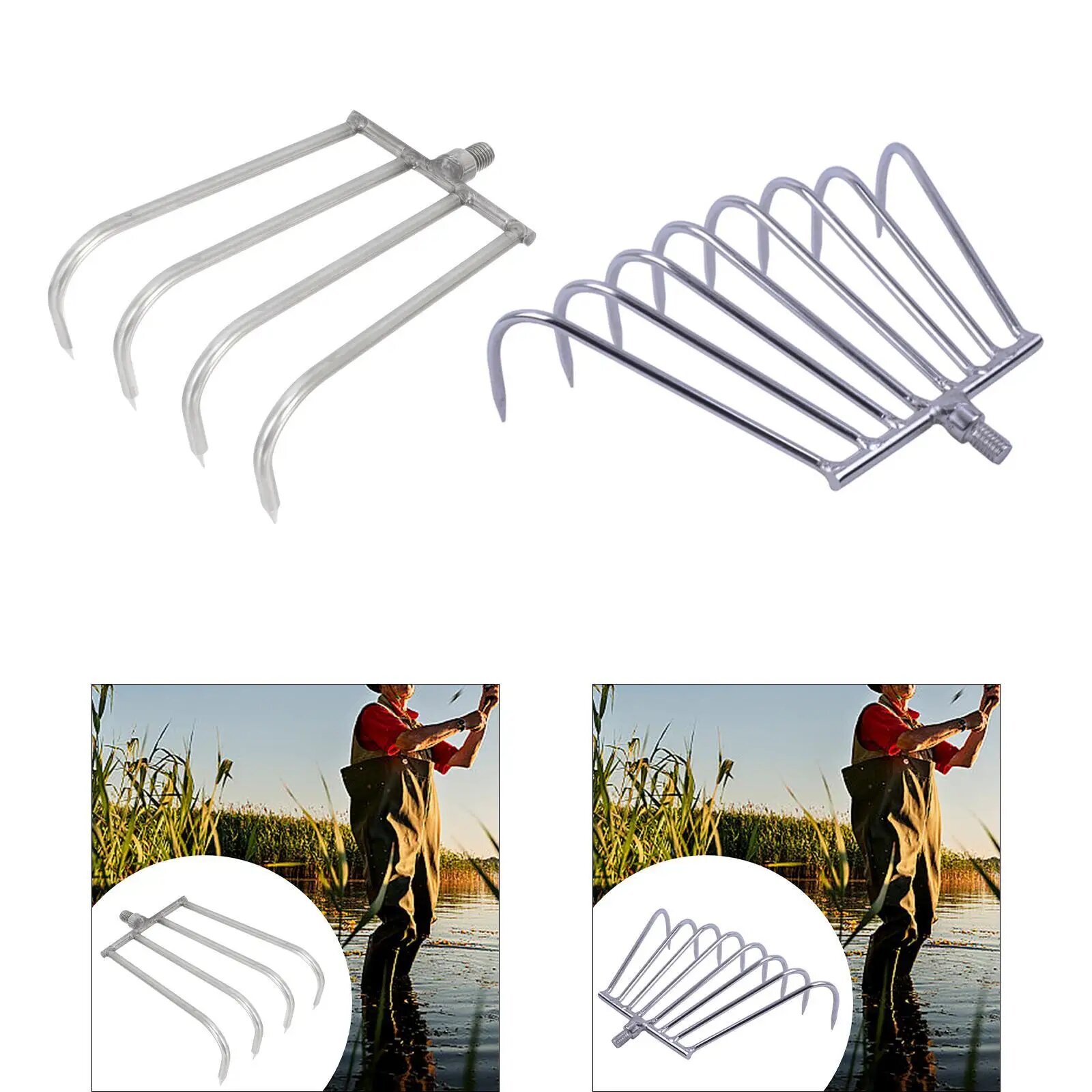 Грабли Serenable M8 из нержавеющей стали 4 Tines
