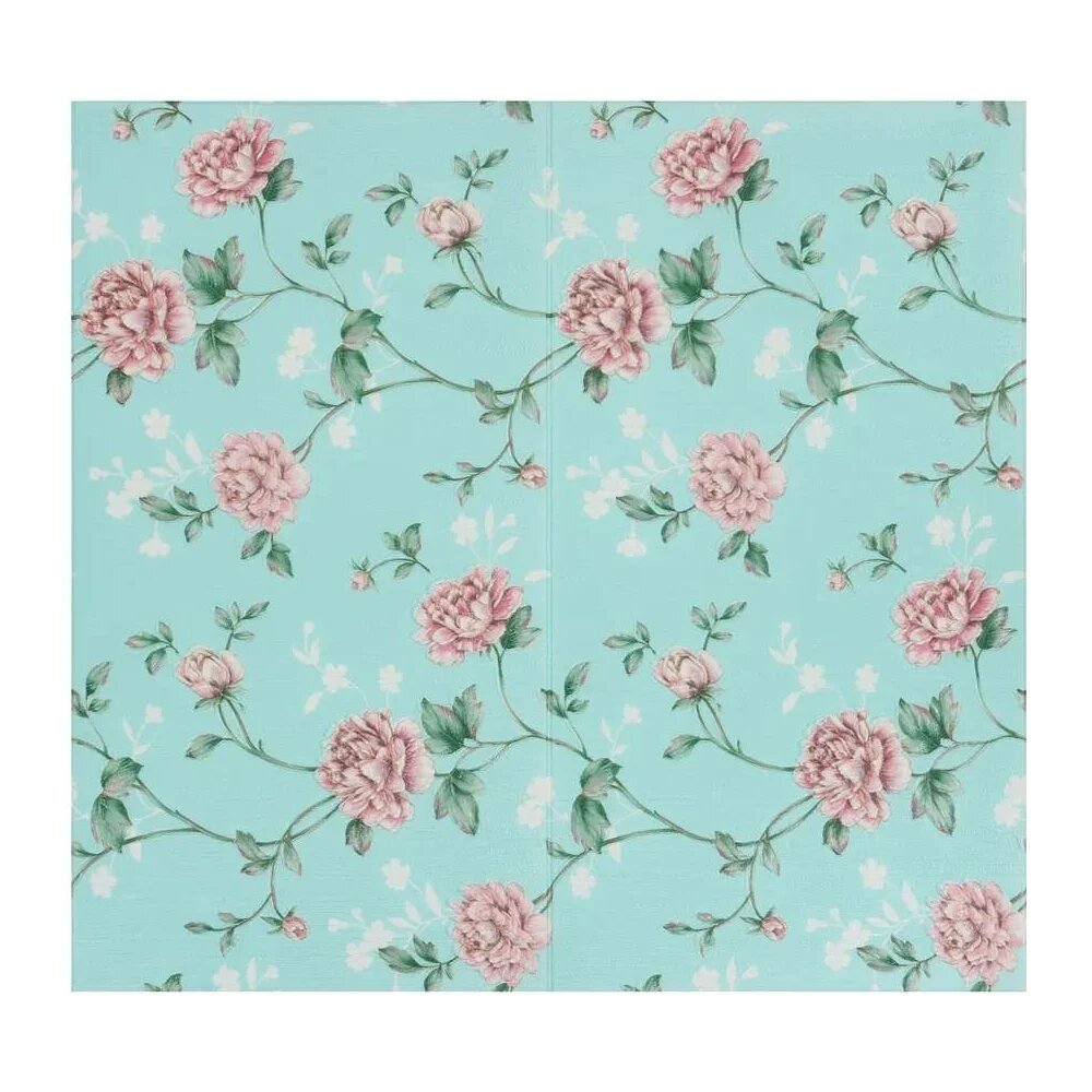 LAKO Мягкая самоклеящаяся 3D панель комплект 5 шт Барокко Светло-голубой 70x70см LKD-5-10424