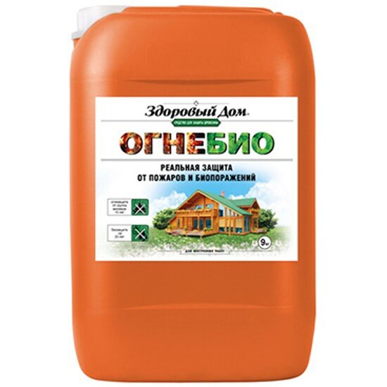 Пропитка Здоровый Дом Огнебио (9 кг) с индикатором