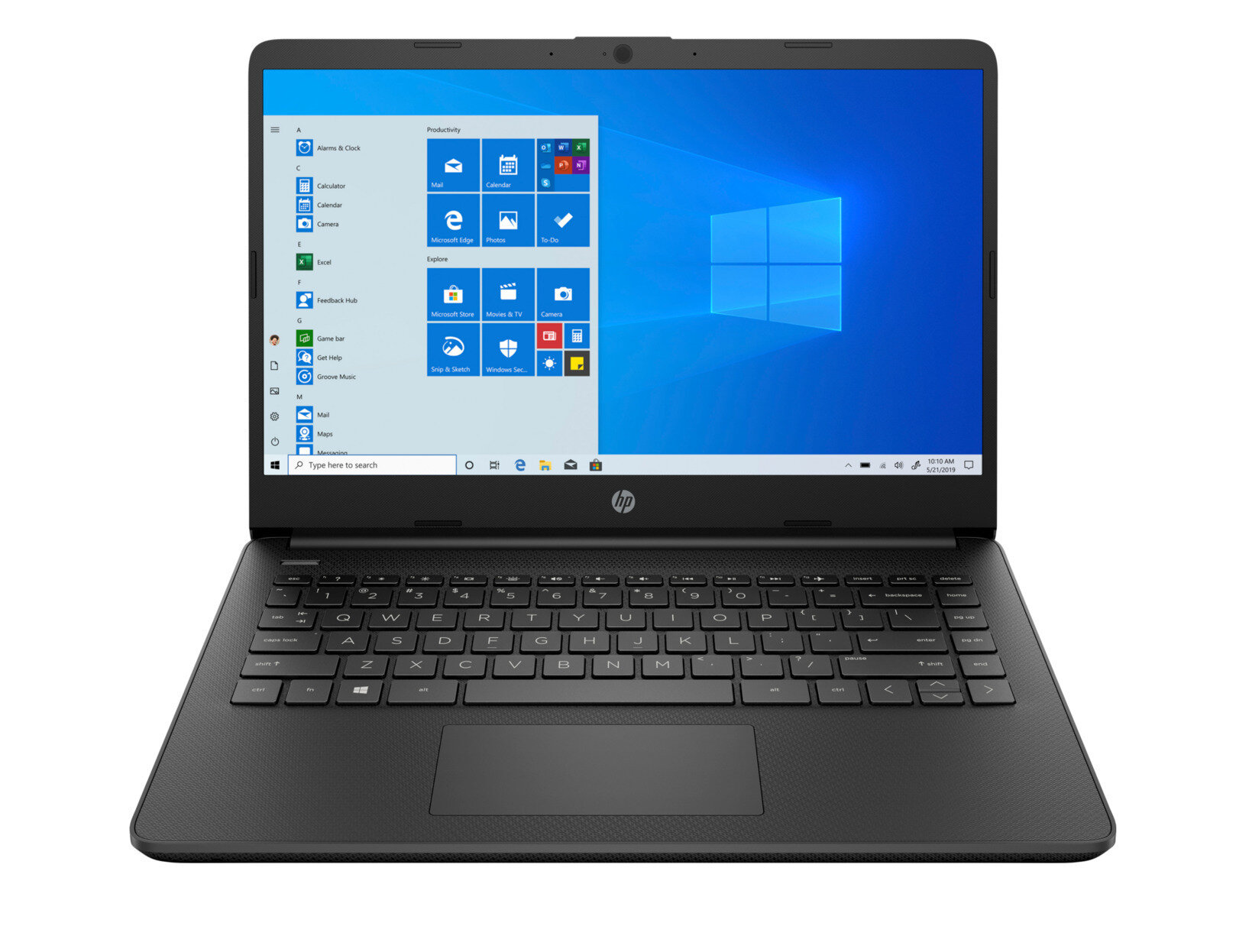 14" Ноутбук HP Laptop 14S-FQ0077UR (39W24EA) черный - 1920x1080, IPS, AMD Athlon Gold 3150U, ядра: 2 x 2,4 ГГц, 4 ГБ, SSD 128 ГБ, AMD Radeon Graphics, Windows 10 Home