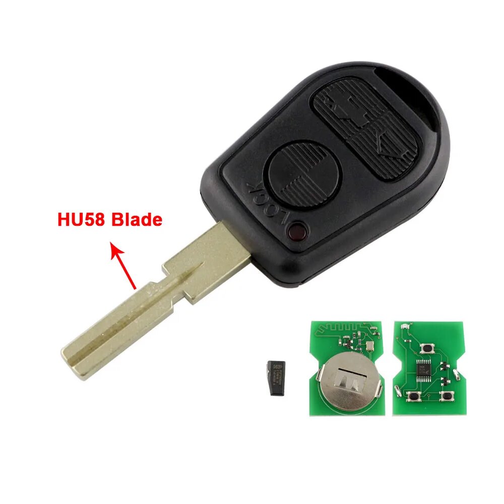 315/433 МГц ID44 PCF7935 Чип дистанционного ключа автомобиля для BMW Z3 E46 E39 E34 E31 E32 E36 E38 Z3i Z4 E30 3-кнопочное управление HU92 HU58 Blade HU58 Blade, 433Mhz ID44 Chip