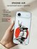 Чехол на Apple iPhone Air / Айфон Айр с принтом "Самурай с катаной", прозрачный