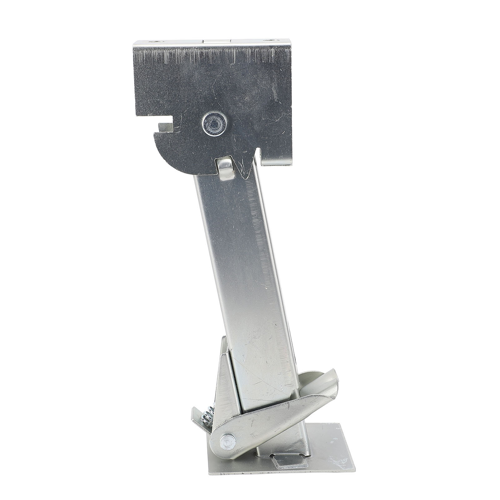 Опорный домкрат для прицепа с откидной стойкой, регулируемый по высоте от 290 до 455 мм, грузоподъемность 650 фунтов, максимальная грузоподъемность 1000 фунтов.