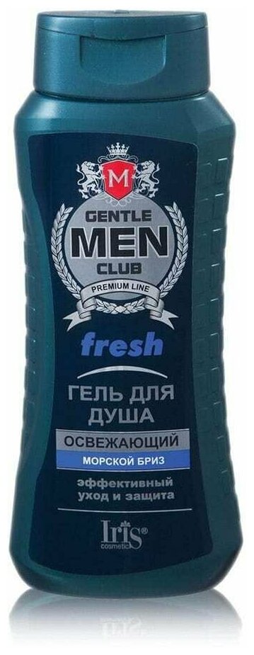 IRIS Гель для душа мужской "FRESH освежающий Морской бриз" 400 мл