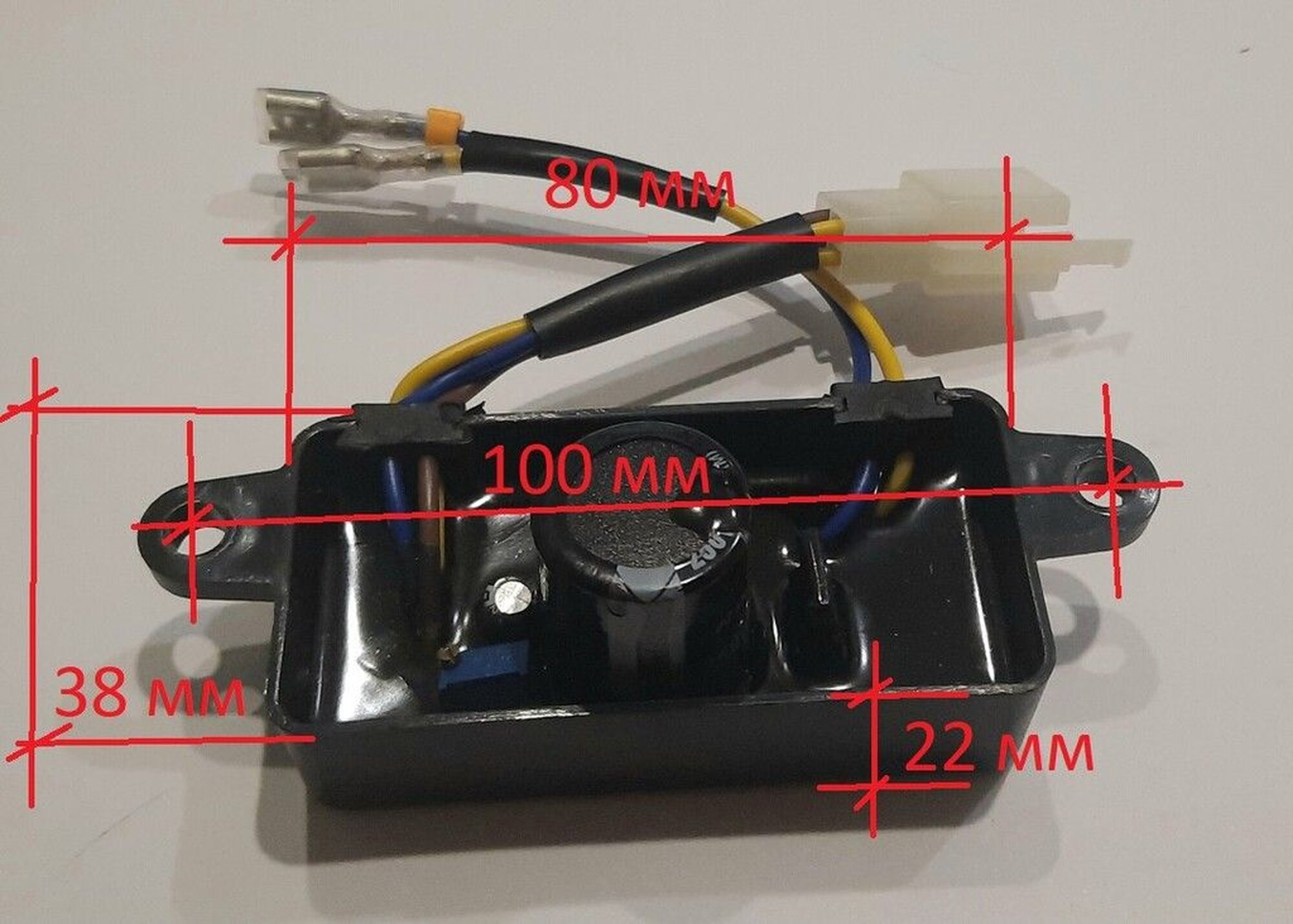 Блок AVR для бензинового генератора 2 кВт-3,5 кВт (прямоугольный)
