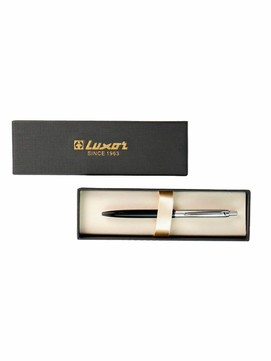 Ручка шариковая автоматическая LUXOR "JOTTER XL" цвет корпуса серебристо-черный, 0.7мм, цвет чернил синий, в подарочной коробке