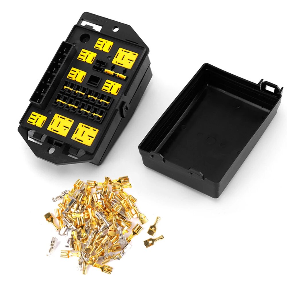 Блок предохранителей автомобиля 12 В 24 В, новое реле защиты электропитания линии энергии и 16-позиционный держатель предохранителя для Automotivo Box Terminal