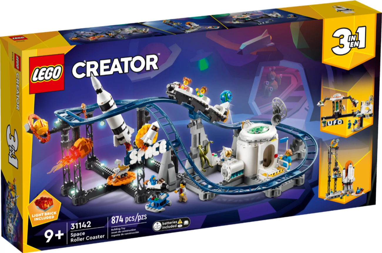 Конструктор LEGO Creator 31142 Космические американские горки "3 в 1", 874 дет. Space Roller Coaster