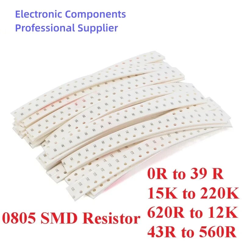 500 шт. 0805 комплект резисторов SMD, ассорти, комплект 5% образцов, пакет для образцов, набор «сделай сам», электронный компонент, 25 значений * 20 шт.