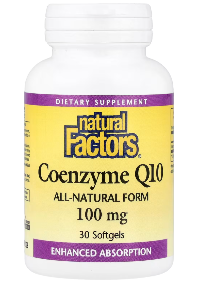 Natural Factors, Убихинол, активный коэнзим Q10, 100 мг, 30 мягких таблеток