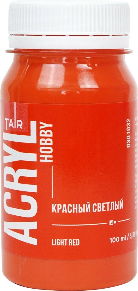 Акрил Красный светлый Акрил-Хобби 100мл, артикул 301032