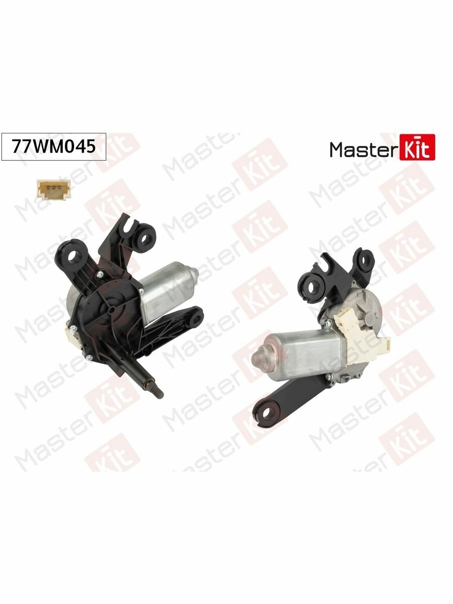 Мотор стеклоочистителя для а/м PEUGEOT 206 / Пежо 206, MASTERKIT 77WM045