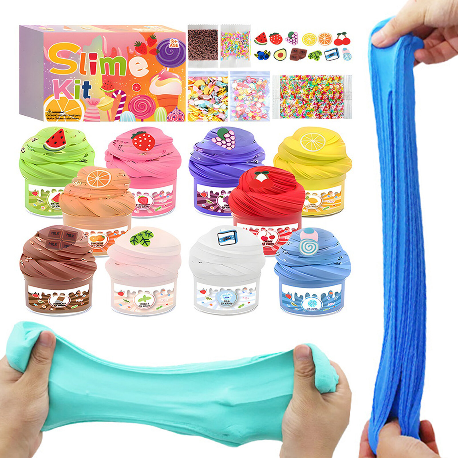 Слайм мягкий масляный, съедобная имитация не содержит красителей