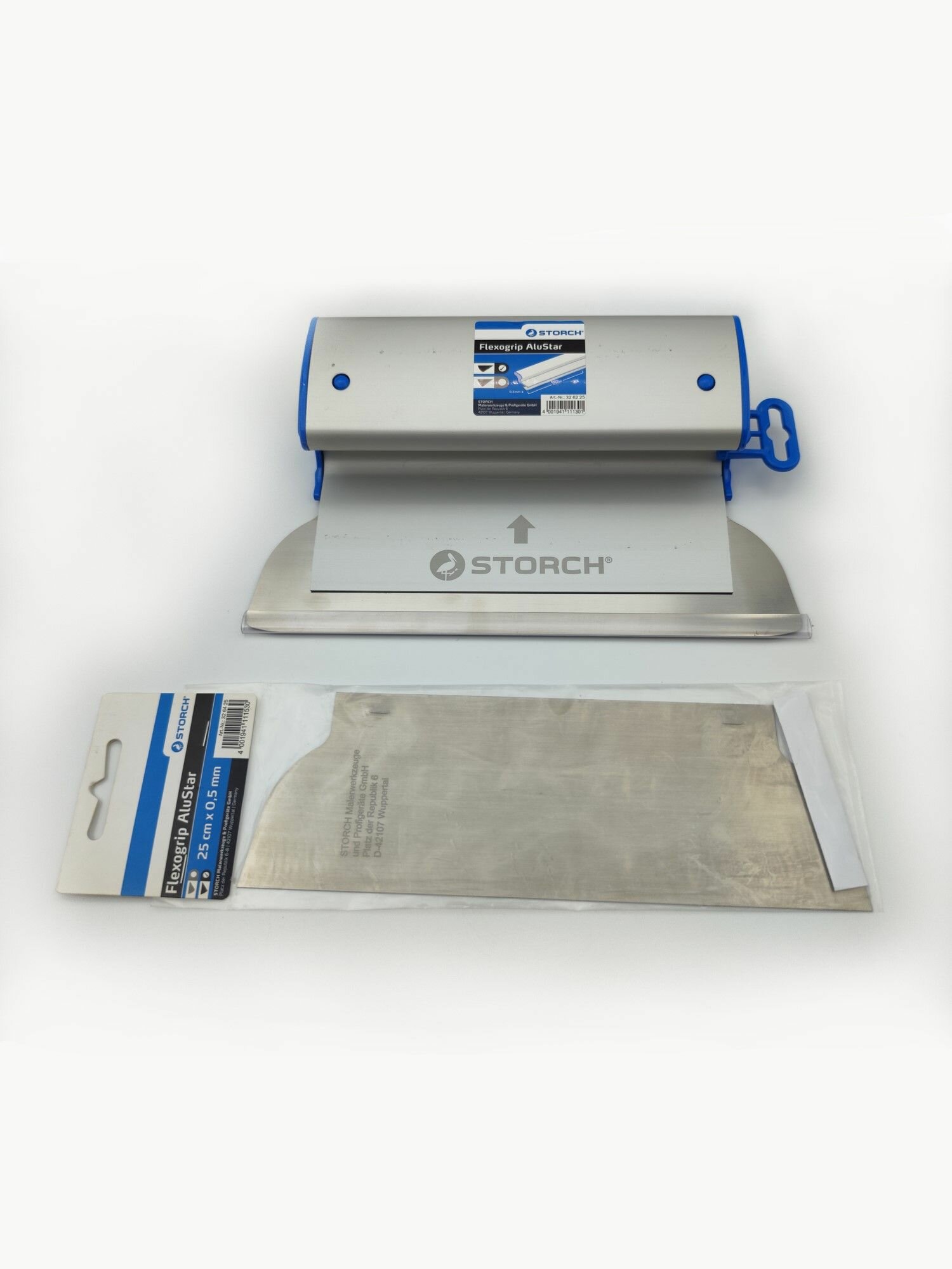 Шпатель с 2 лезвиями 0,3+0,5 Storch Flexogrip Alustar 326640 (400мм)