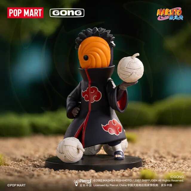 POP MART GONG Naruto Shippuden: Akatsuki Series Trendy Blind Box Random Toy Mystery Box Guessing Game Action Figure Surprise Gift