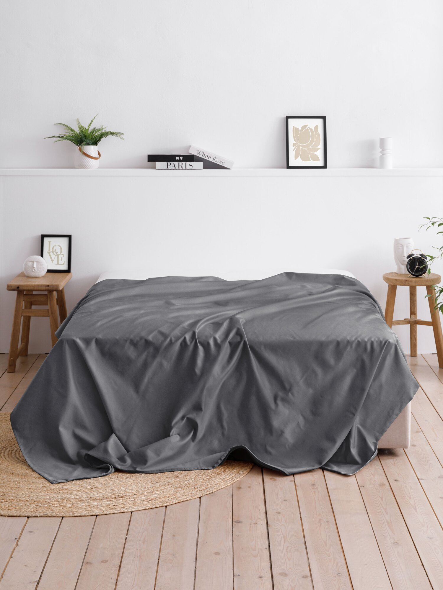 Простыня на резинке 160х200 Ночь Нежна Рэкс, поплин, 100% хлопок