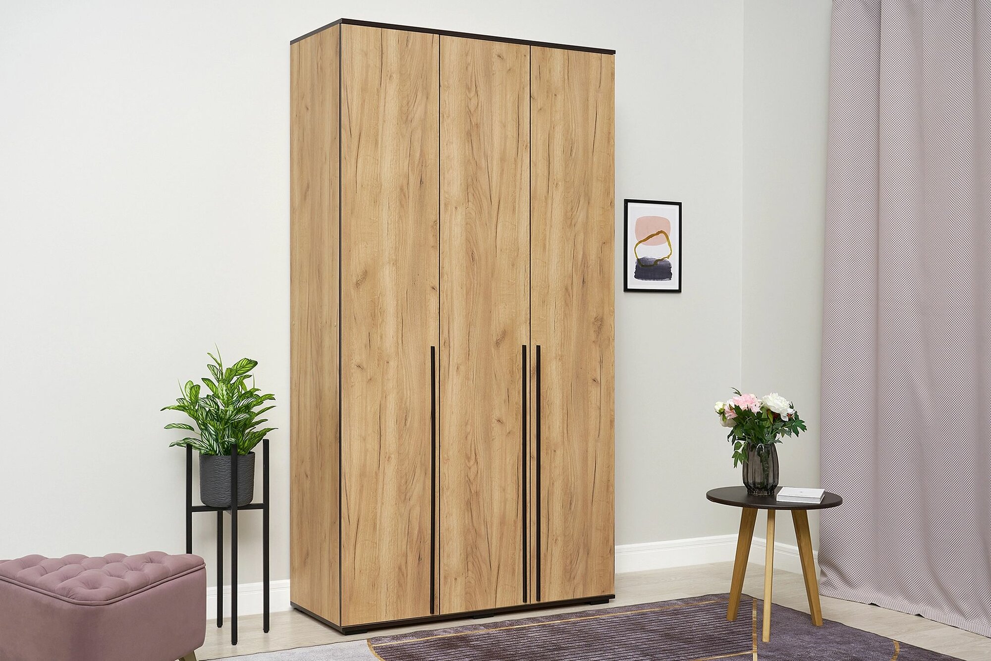 Норд Шкаф 3-х ств.(1200) (Дуб Крафт)