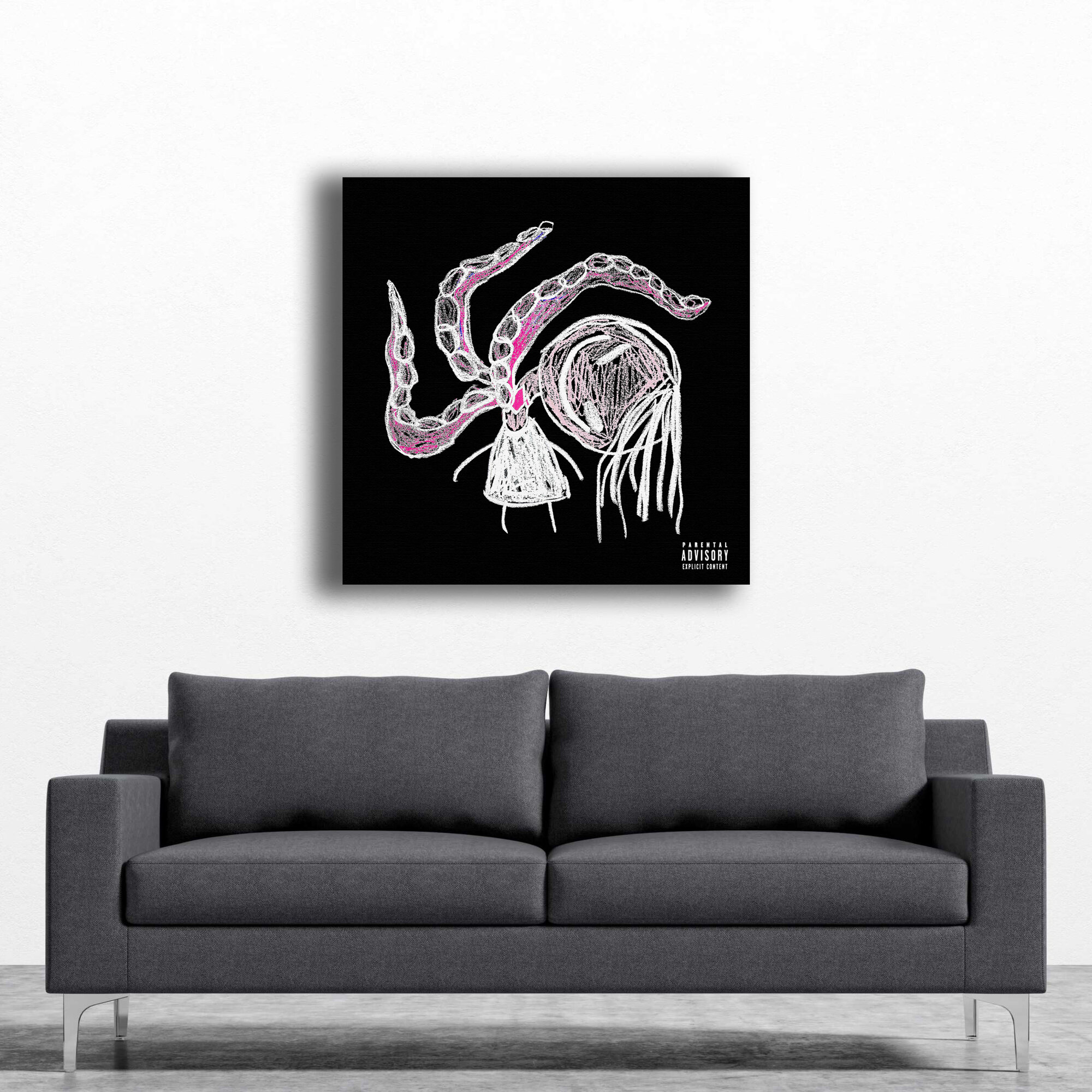 Картина на холсте Пошлая Молли / акне / 40*40