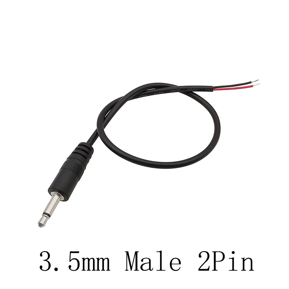 Аудиокабель 2.5 мм - 3.5 мм 1PCS, 3.5mm Male 2P