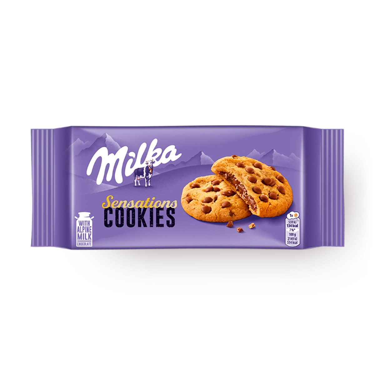 Печенье Milka "Sensations Soft Inside Choco", сдобное, в упаковке флоу-пак, 1 шт. — фото 1