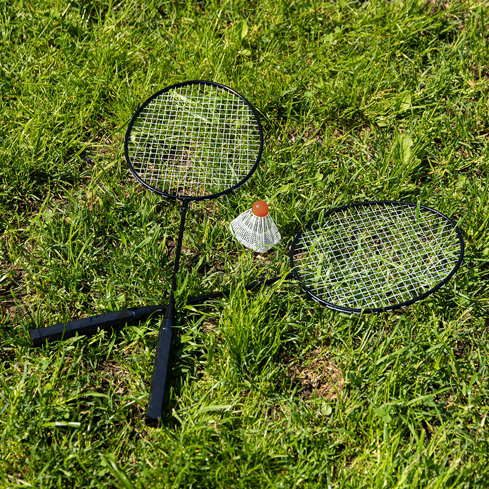 Набор для бадминтона SILAPRO, ракетки, волан, металл, пластик, синий, черный