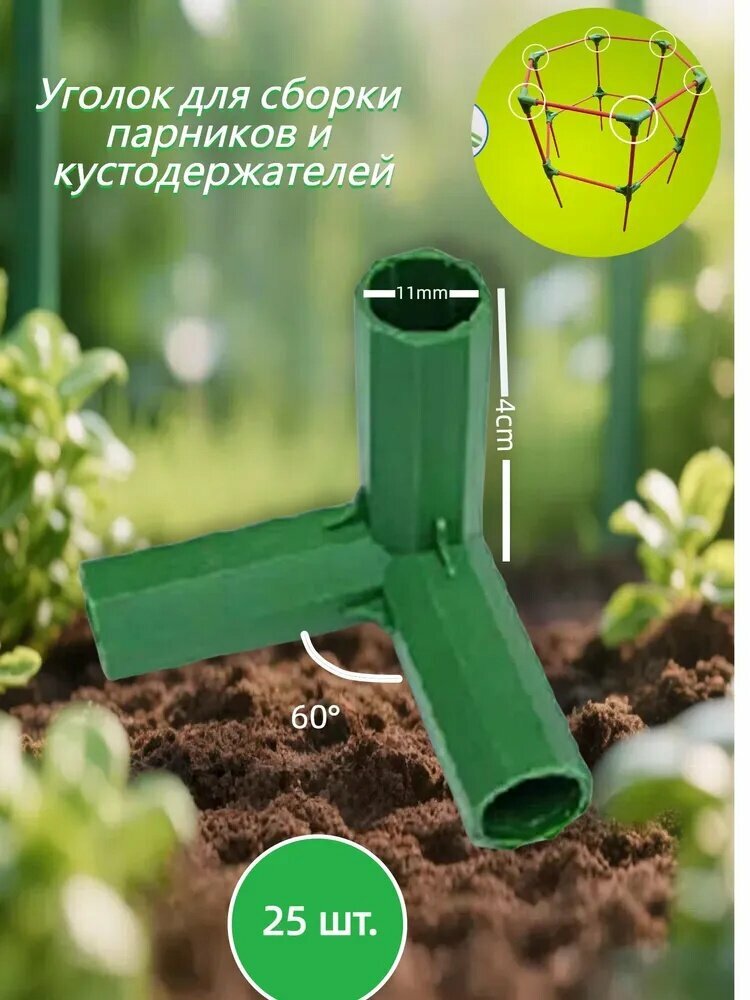 Комплект креплений40 х 40мм, ABS пластик, 25 шт