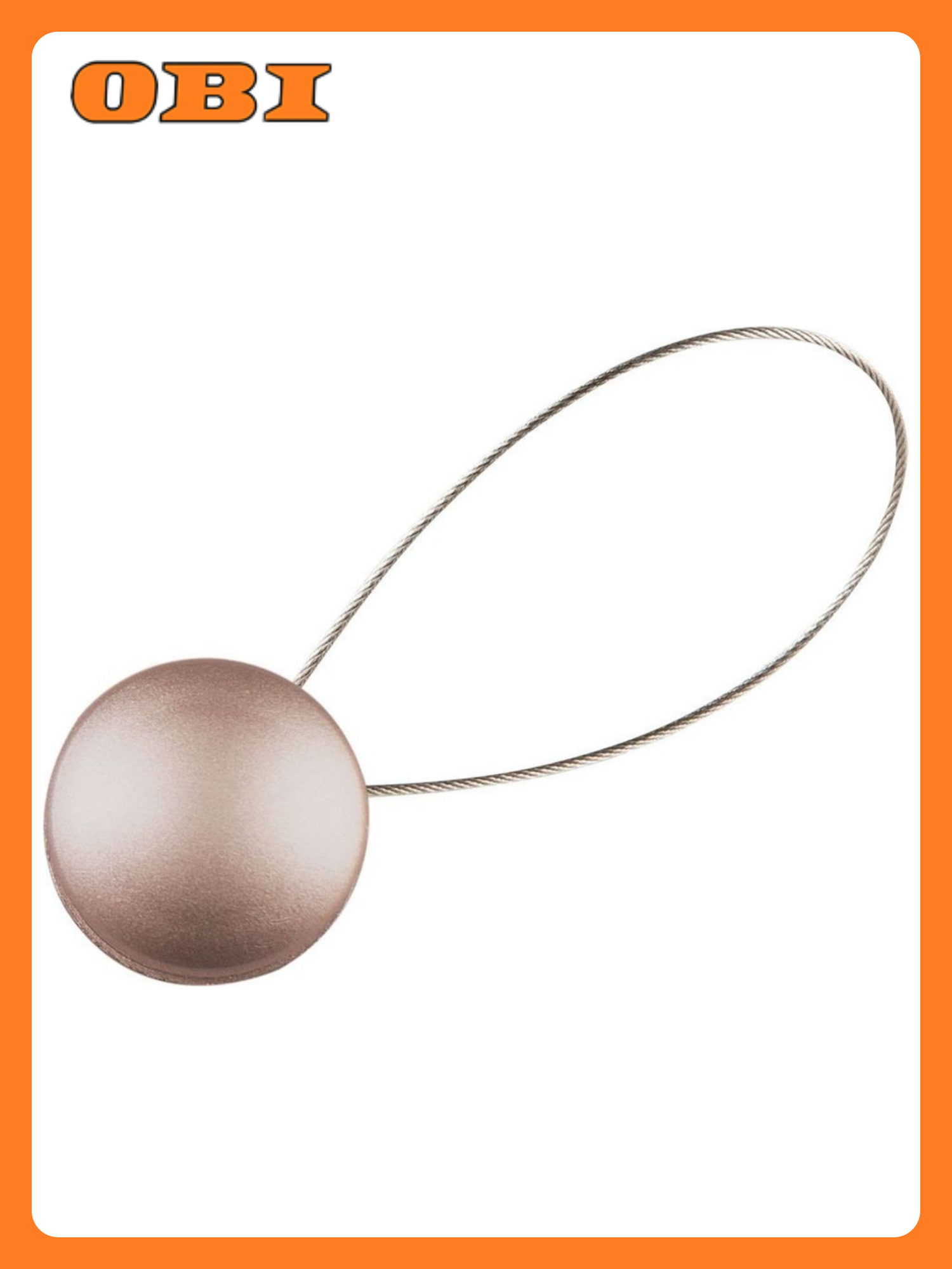 Клипсы с тросом ТД Текстиль №21, для штор, пластик, розовые, 10 шт