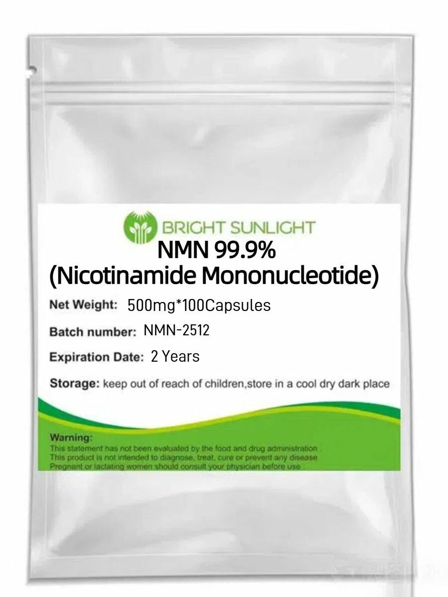 NMN (Nicotinamide Mononucleotide) 99.9% Никотинамид Мононуклеотид ,500 мг * 100 капсул