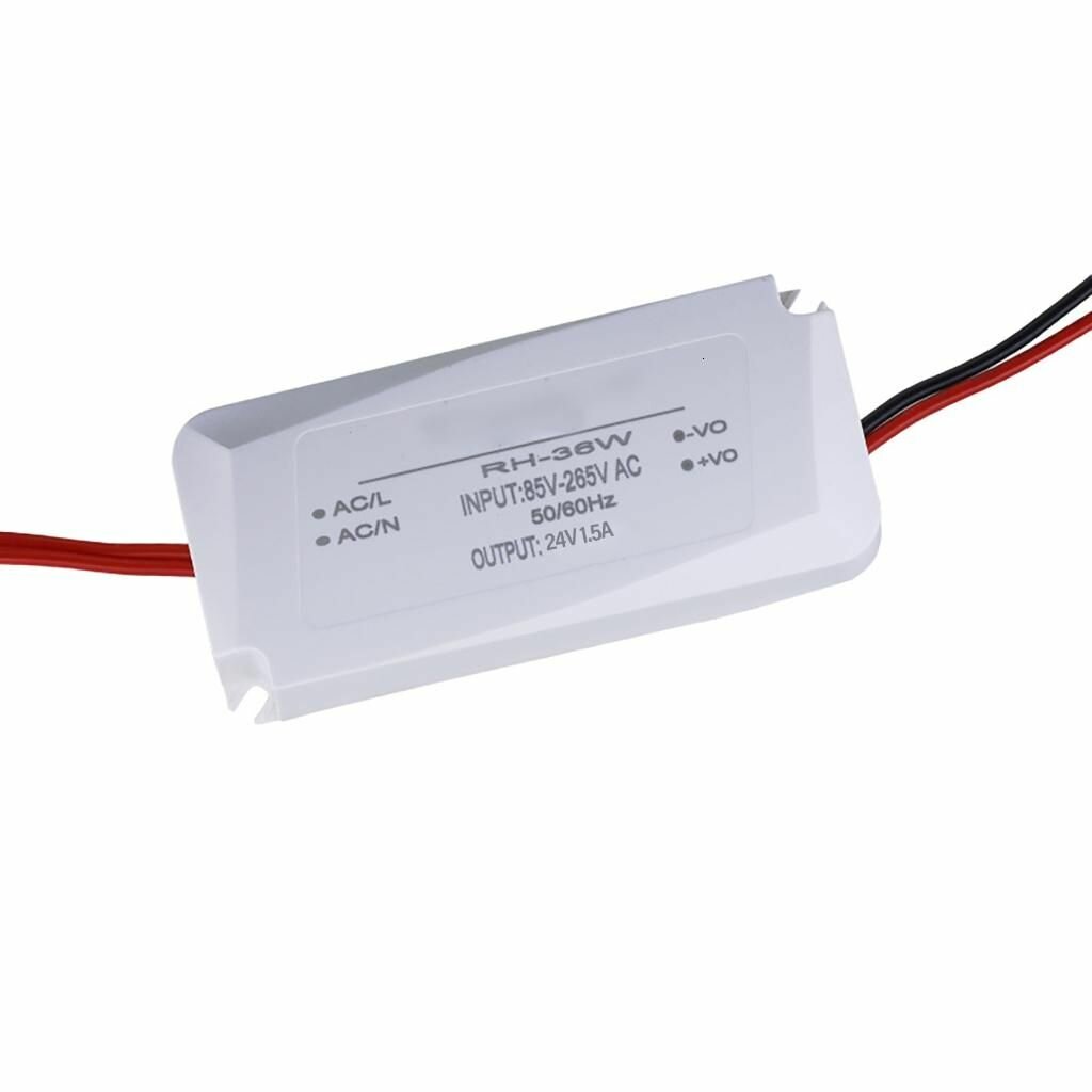 Адаптер питания, Адаптер питания AC85V 265 В-36 Вт белый-24V1.5A