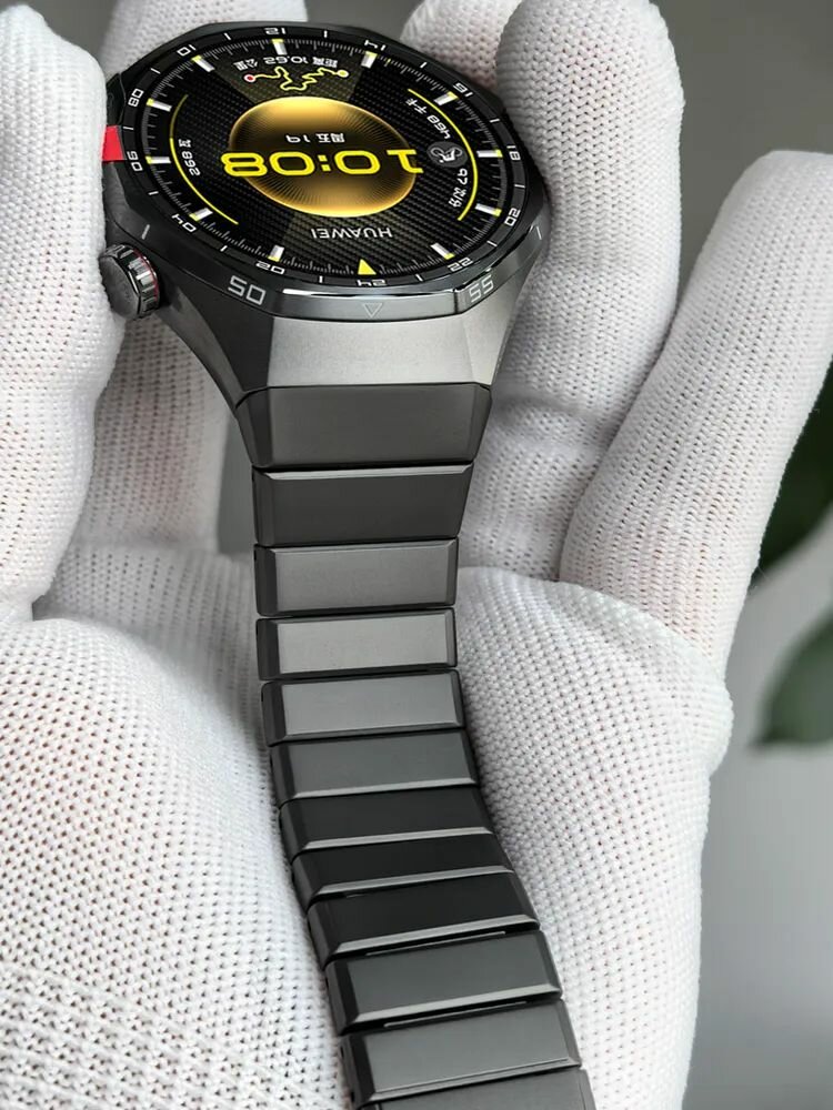 Титановый ремешок для HUAWEI WATCH GT6 Pro 46 мм Pегулируемый быстросъемный титана Металлический браслет