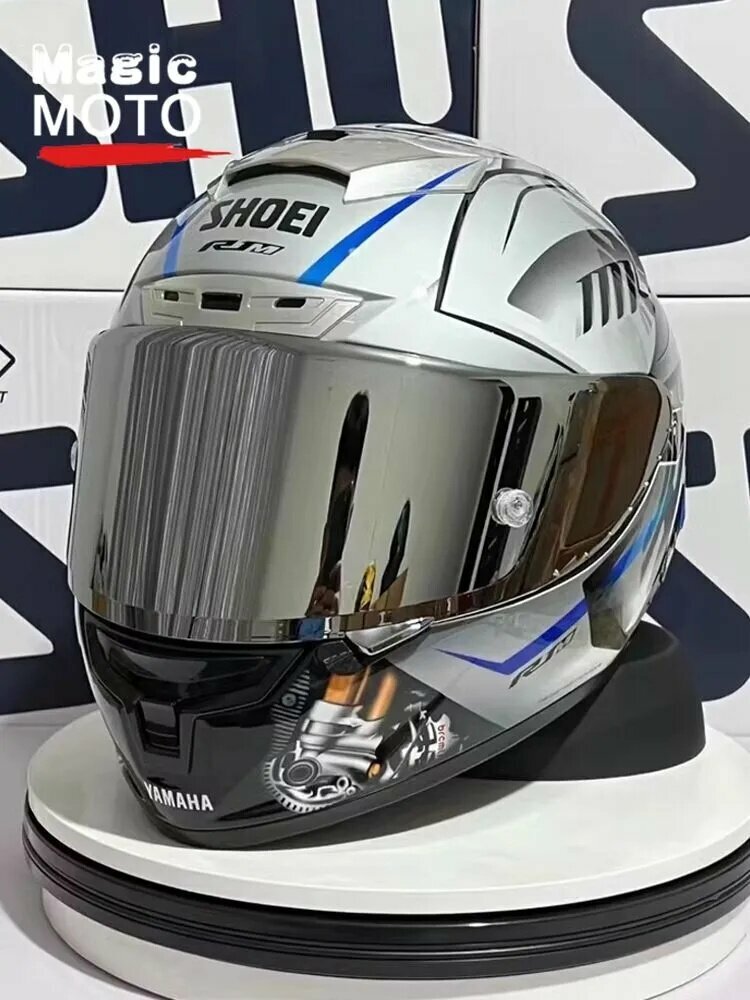 Shoei Мотошлем, цвет: серебристый, размер: L