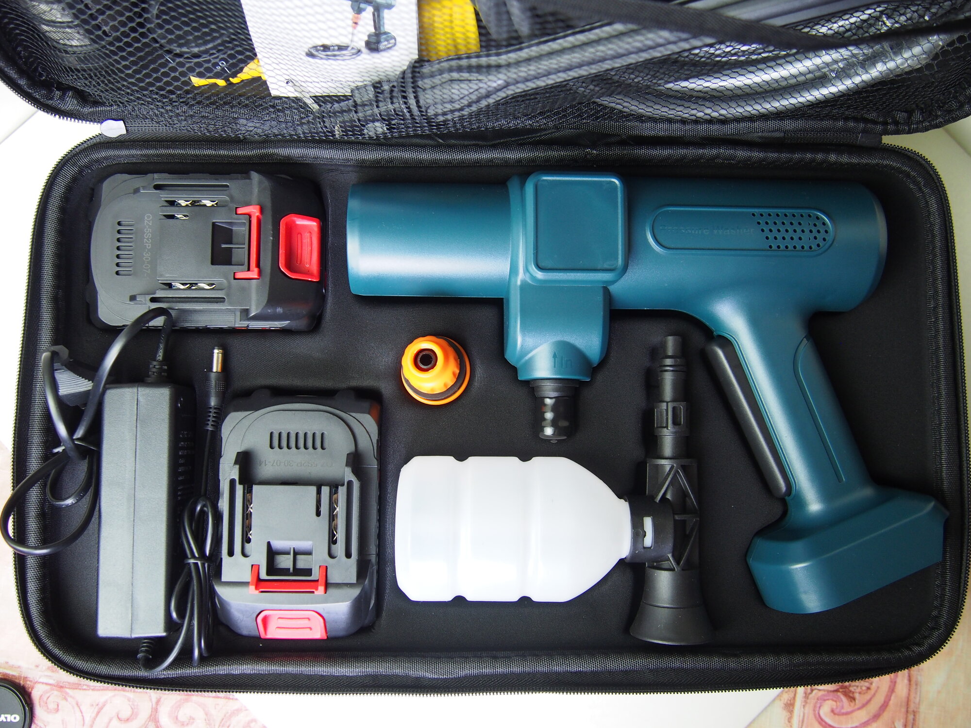 Мойка высокого давления аккумуляторная, 2 аккумулятора 388 Vf, беспроводной мойщик высокого давления