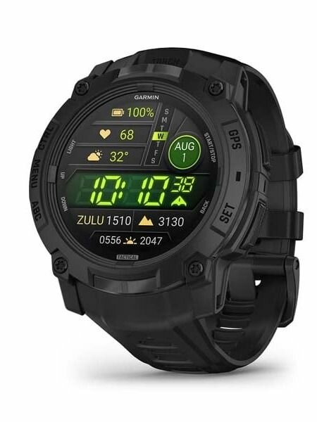 Умные часы Garmin Instinct 3 50mm AMOLED, Tactical Edition Black (010-03020-90)